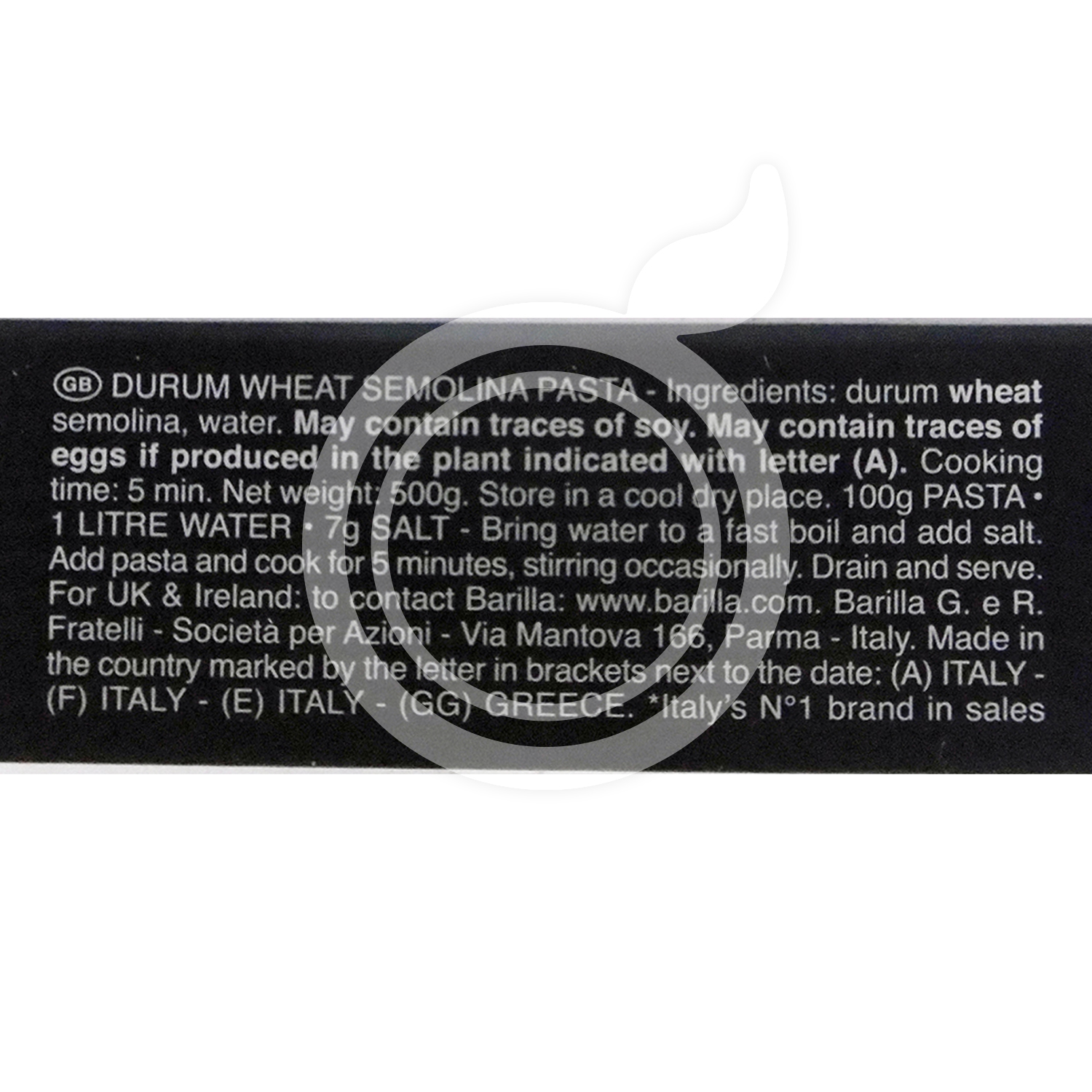 Barilla spaghettini no.3 500g